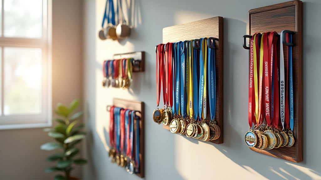Top Medal Holder Displays for Triathletes and Runners – Vorlich Technology